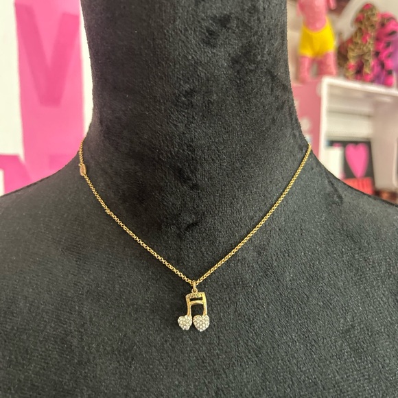 Juicy Couture | Jewelry | Juicy Couture Gold Music Note Pendant ...